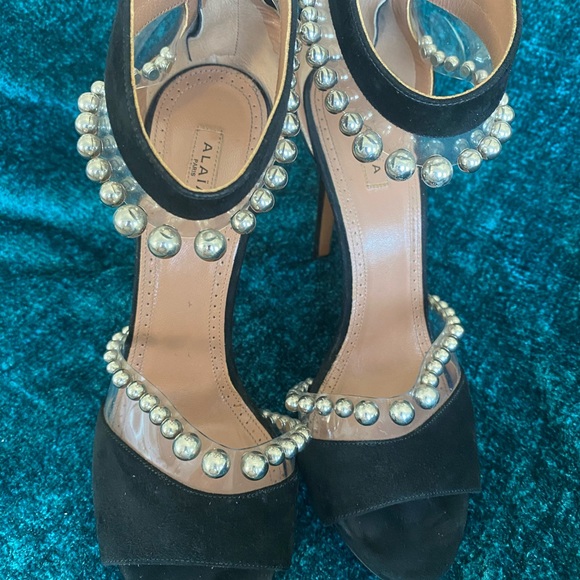 Alaia | Shoes | Alaia Shoes With Silver Beaded Trim | Poshmark